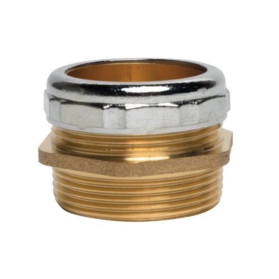 1-1/2 X 1-1/2 BRASS MARVEL CONNECTOR S X M | The Macomb Group