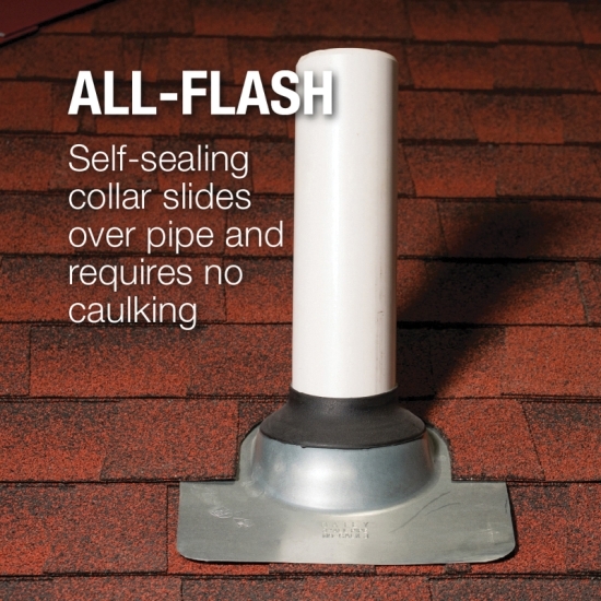 3 - 4 PLASTIC NO-CAULK HIGH RISE ROOF FLASHING | The Macomb Group