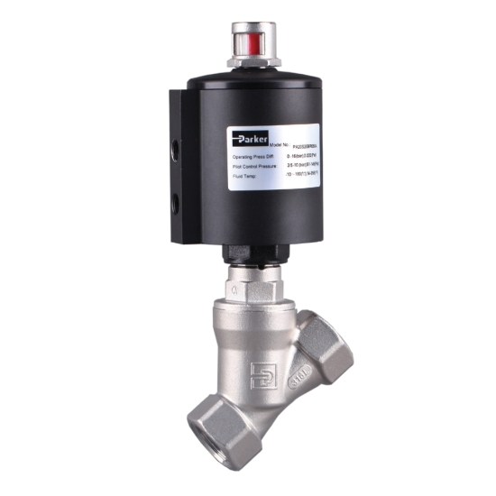 1 PARKER PA SERIES 2-WAY N/O ANGLE BODY VALVE | The Macomb Group